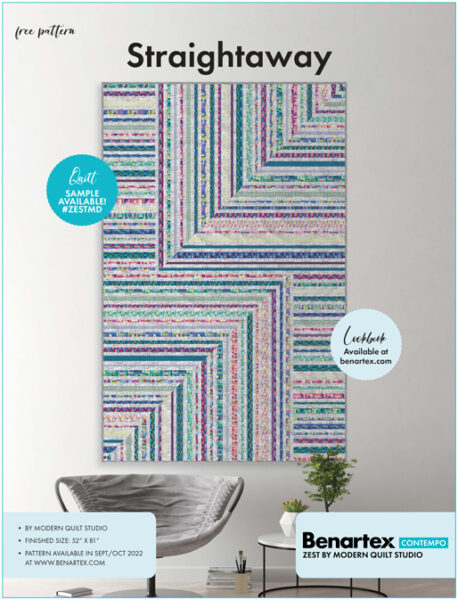 Straightaway Quilt Pattern - By Benartex - KK Fabrics