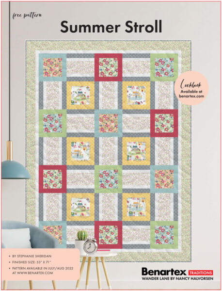Summer Stroll Quilt Pattern - By Benartex - KK Fabrics
