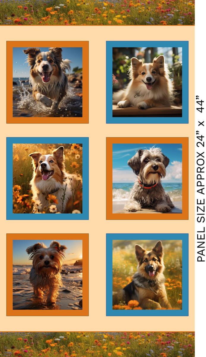 A 24-inch Panel Furry Fun (4060) - KK Fabrics