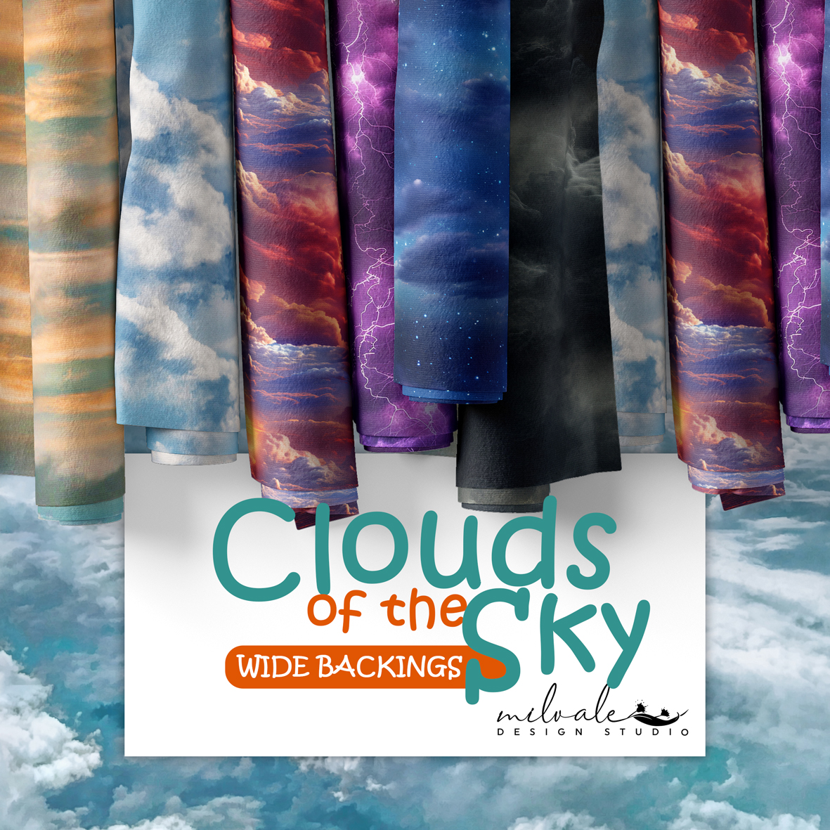 Clouds of the Sky Wide Backings (4098) Archives - KK Fabrics