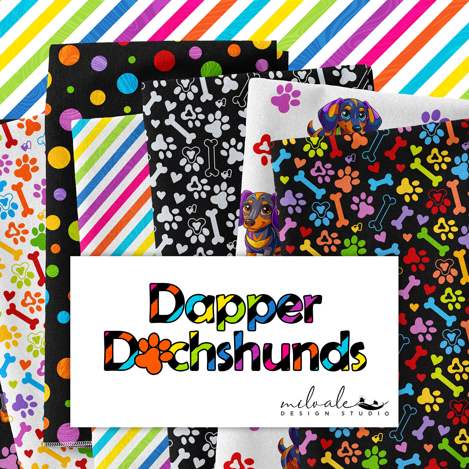 Dapper Dachshunds (5085) Archives - KK Fabrics