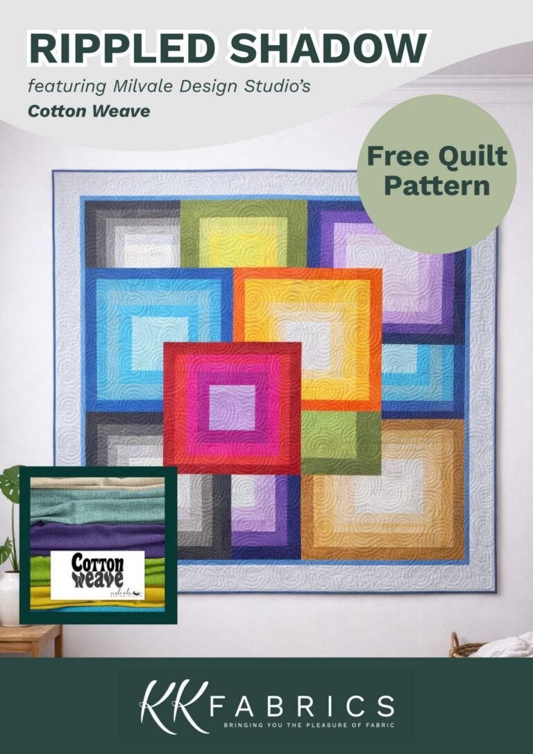 Rippled Shadow Quilt Pattern - KK Fabrics